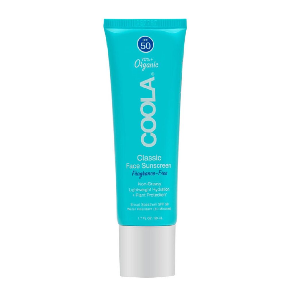 COOLA Classic Face Organic Sunscreen SPF 50 Fragrance Free 1.7oz ...